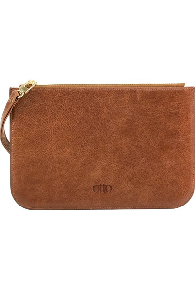Otto Ot73 Hakiki Deri Bilek Kayışlı El Çantası Unisex Tasarım