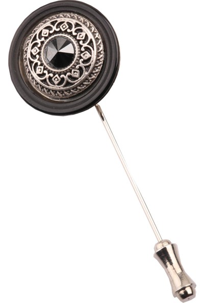 La Pescara Gümüş Siyah Taşlı Yaka İğnesi Yı159 La Pescara Gümüş Siyah Taşlı Yaka İğnesi Yı159