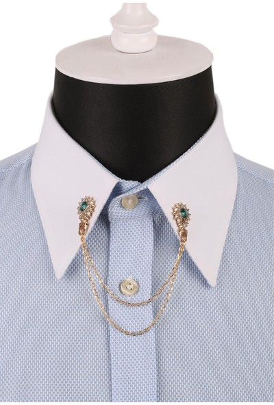 La Pescara Zümrüt Yeşili Kristal Taşlı Zincirli Gömlek Yaka İğnesi Gı077 La Pescara Zümrüt Yeşili Kristal Taşlı Zincirli Gömlek Yaka İğnesi Gı077