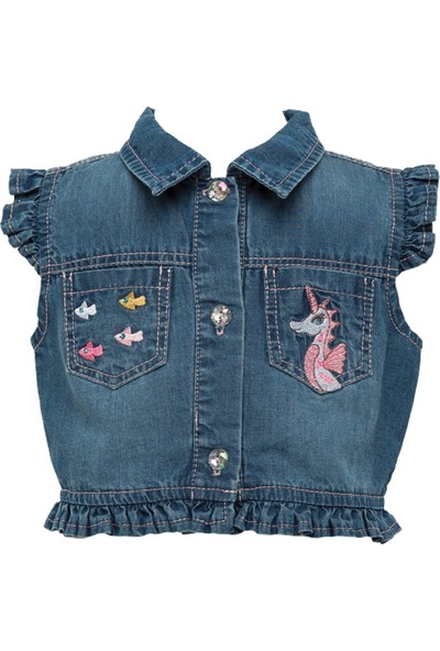 Zeyland Kız Çocuk Mavi Yelek -81M2Dlr22