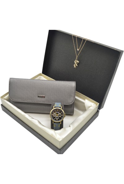 Spectrum Kadın Kol Saati - Karlino Cüzdan - Kolye Kus-01