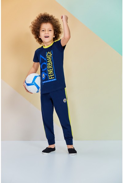 Fenerbahçe Lisanslı Genç Erkek Pijama Takımı Lacivert Fenerbahçe Lisanslı Genç Erkek Pijama Takımı Lacivert