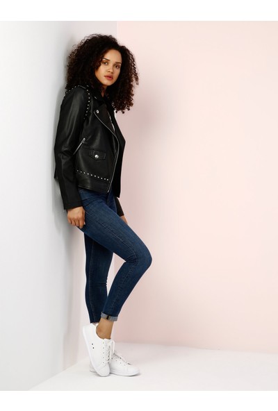 Colin's Siyah Kadın Mont Pu