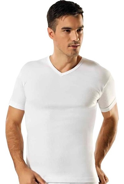 Tutku 3'lü Paket 0107 Ribana V Yaka Erkek Fanila Tutku 3'lü Paket 0107 Ribana V Yaka Erkek Fanila