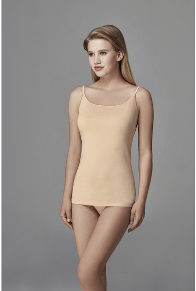 Ten 2'Li İnce Askılı Penye Kadın Atlet Ten 2'Li İnce Askılı Penye Kadın Atlet