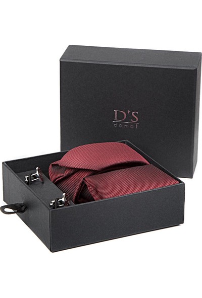 Ds Damat Standart Kravat Mendil Kol Düğmesi Kravat-mendil Set
