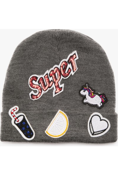 Koton Kız Çocuk Unicorn İşlemeli Bere