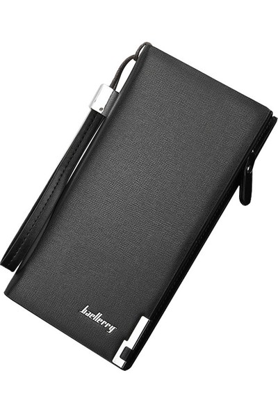 Baellerry Erkek Fermuarlı Uzun Deri Kartlık Cüzdan
