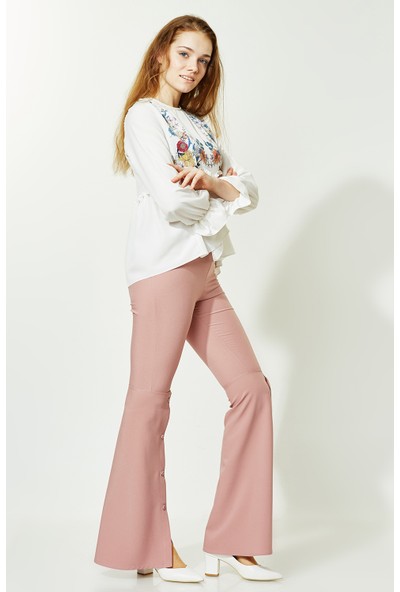 Soral Bayan İspanyol Paça Pantalon Soral Bayan İspanyol Paça Pantalon