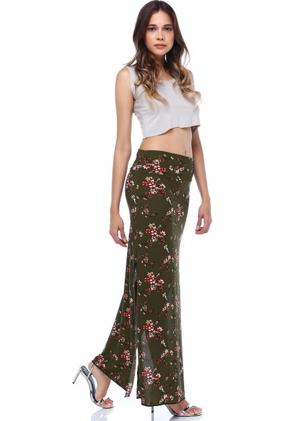 Quincey Desenli Uzun Etek