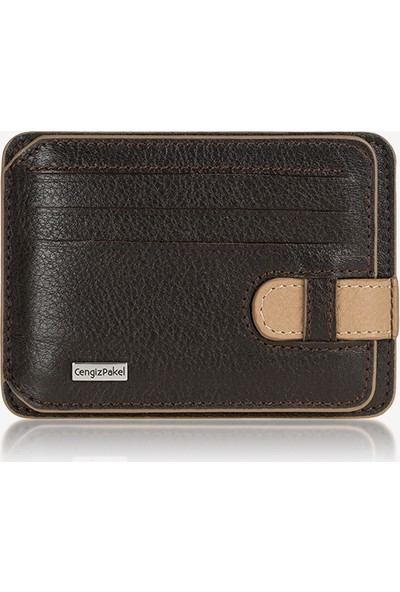 Cengiz Pakel Deri Kartlık Kahverengi-Toprak Cp102404Drl39