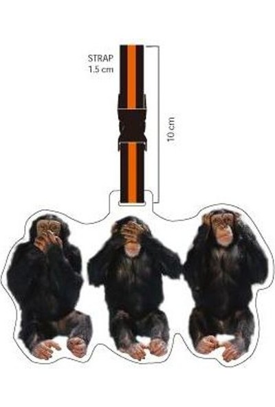 Nektar Lh173 3 Maymun Valiz Etiketi