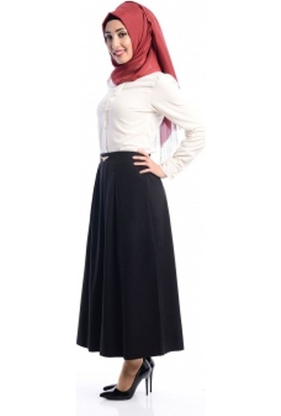 Soralline Kadın Etek Beli Lastıklı Cepli