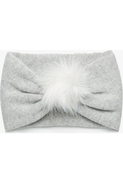 Koton Kids Kız Çocuk Pon Pon Detaylı Atkı Gri