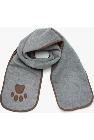 Koton Kids Erkek Çocuk Baskılı Atkı Gri