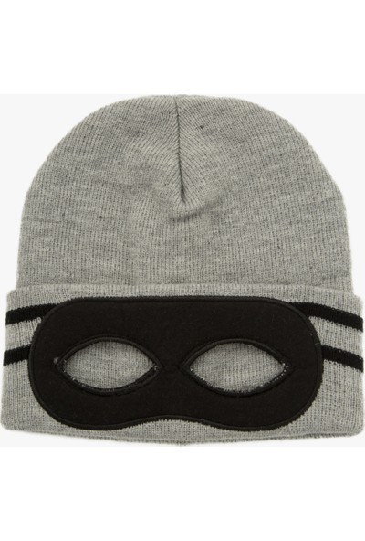 Koton Kids Erkek Çocuk Desenli Bere Gri