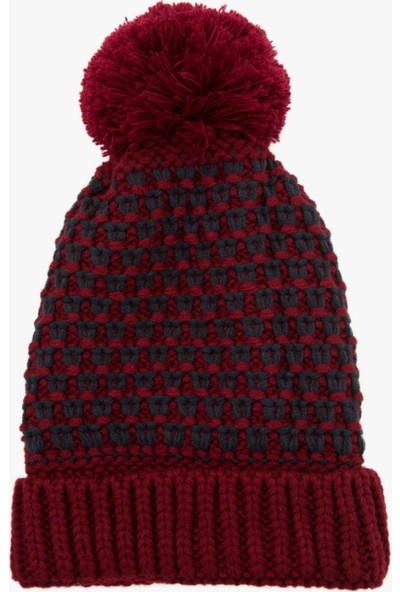 Koton Kids Erkek Çocuk Ponpon Detaylı Bere Bordo Koton Kids Erkek Çocuk Ponpon Detaylı Bere Bordo