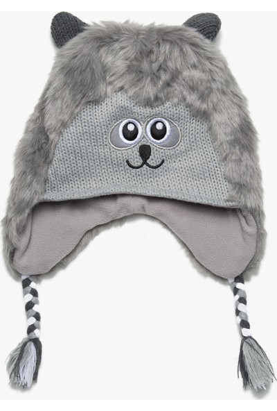 Koton Kids Erkek Çocuk Suni Kürk Detaylı Bere Gri Koton Kids Erkek Çocuk Suni Kürk Detaylı Bere Gri