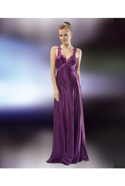 For Dreams Lotus 3501 Dantel Askılı Saten Uzun Gecelik For Dreams Lotus 3501 Dantel Askılı Saten Uzun Gecelik