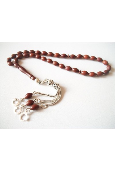 Mizgino Ayyıldız Model Koyu Renk Kuka Tesbih