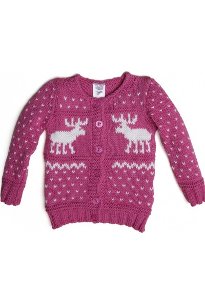 Soobe Kız Çocuk Hırka Fuşya