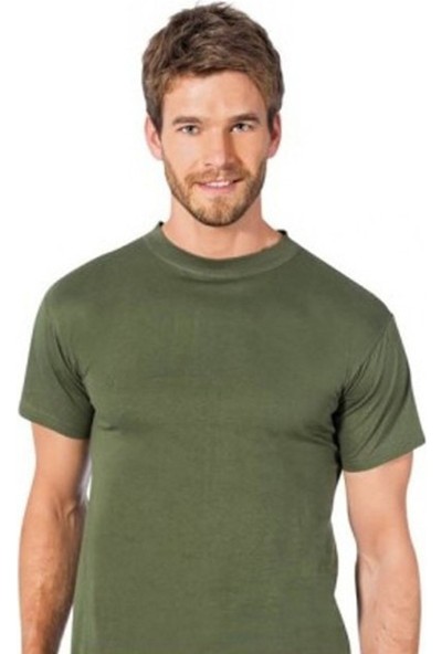 Elif Çamaşır Seher Sıfır Yaka Erkek Fanila Haki