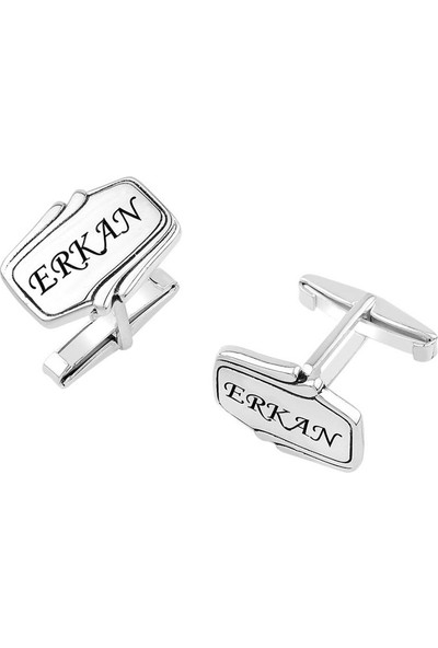 Anı Yüzük 925 Ayar Gümüş İsme Özel Kol Düğmesi