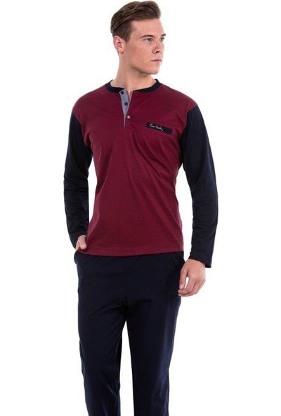Pierre Cardin 5238 60/2 Jakarlı Pijama Füme Xl Pierre Cardin 5238 60/2 Jakarlı Pijama Füme Xl