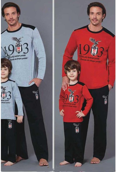 Roly Poly 8353 Erkek Çocuk Pijama Takımı Beşiktaş