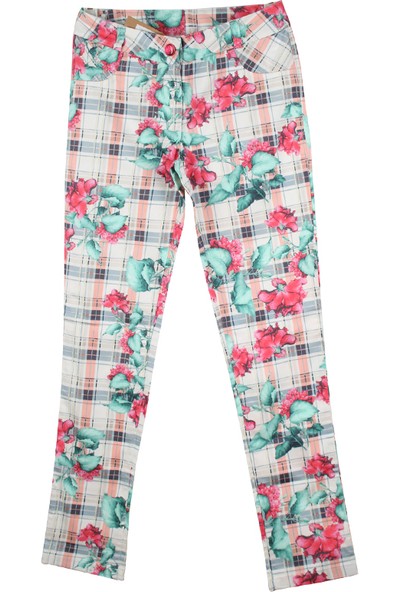 Badi Junior Kız Kareli Pantolon