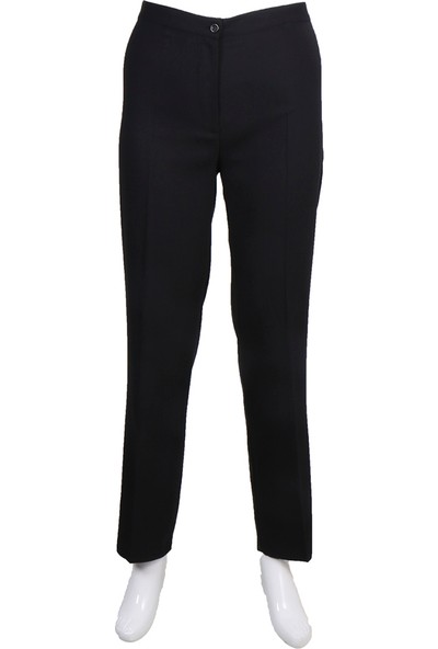 Ruşetül Bayan Büyük Beden Yüksek Bel Kumaş Pantolon Siyah Ruşetül Bayan Büyük Beden Yüksek Bel Kumaş Pantolon Siyah