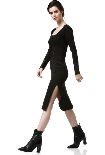 Quincey Siyah Scuba Etek Ek2294