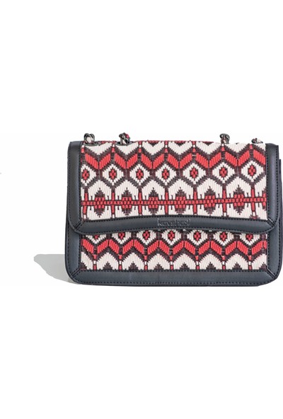 Kavshak Halı Desen Detaylı Deri Çanta Kavshak Halı Desen Detaylı Deri Çanta