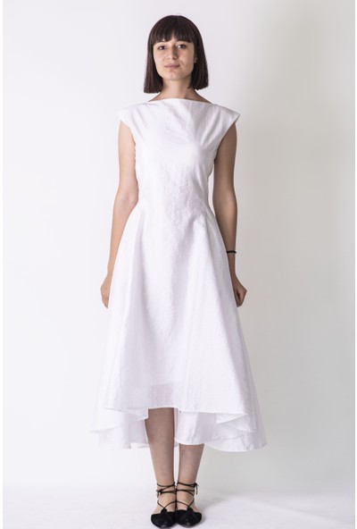 Kavshak Asimetrik Kesim Elbise