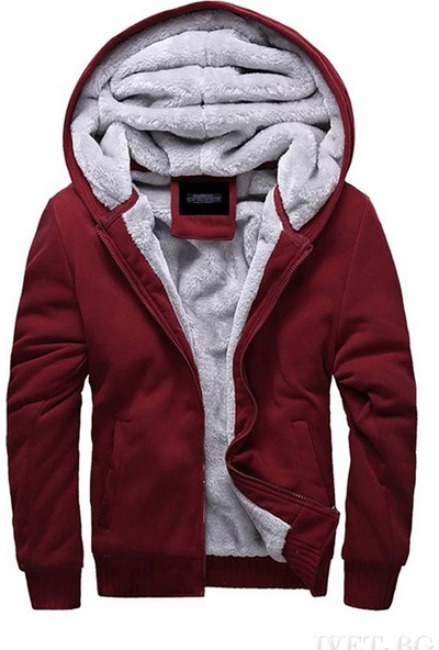 Madmext İçi Kürklü Bordo Hırka 22377