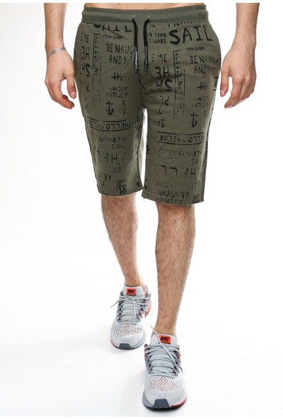 Madmext Pano Baskılı Haki Kapri 2408