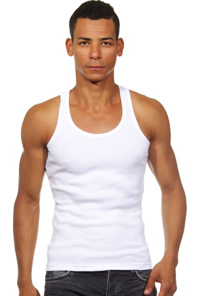 Darkzone Sporcu Beyaz Erkek Atlet Dzn7001By