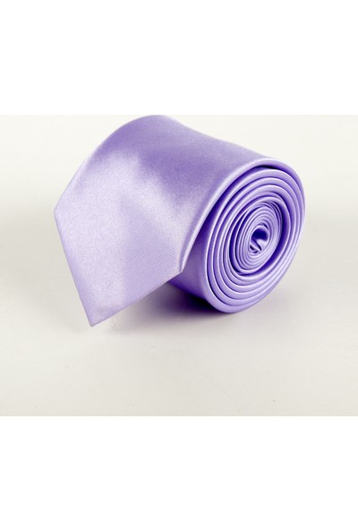 Zaim Aksesuar Erkek Lila Saten Kravat ve Mendil Zaim Aksesuar Erkek Lila Saten Kravat ve Mendil