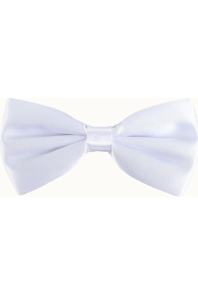 Zaim Aksesuar Erkek Beyaz Saten Papyon Zaim Aksesuar Erkek Beyaz Saten Papyon