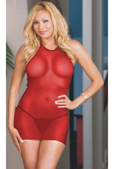 Bacio Fantazi Büyük Beden Kırmızı Babydoll İç Giyim