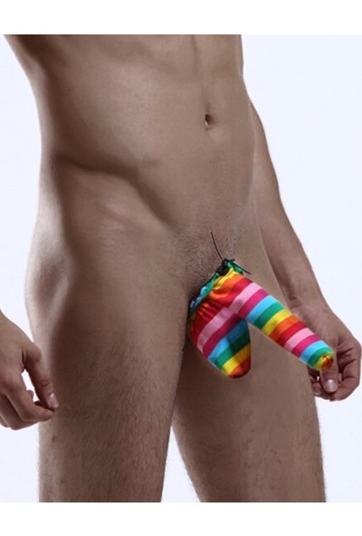 Merry See Çok Renkli Özel Tasarım Fantazi Slip