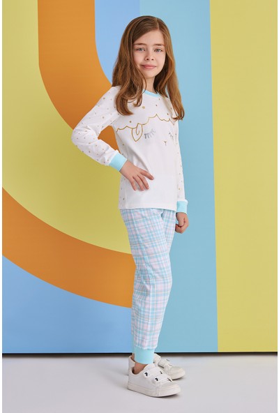 Roly Poly Sleeping Lamb Kız Çocuk Pijama Takımı Krem