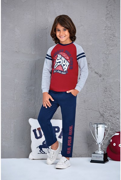 U.S. Polo Assn. Erkek Çocuk 2'Li Takım Bordo U.S. Polo Assn. Erkek Çocuk 2'Li Takım Bordo