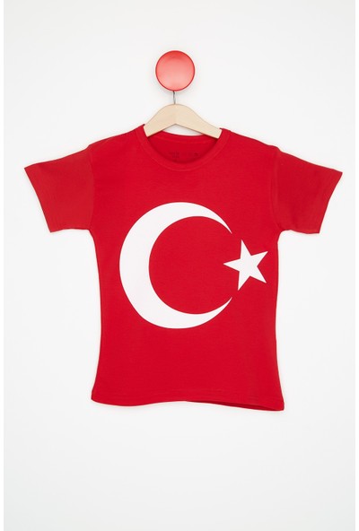 FullaModa Türk Bayraklı Tshirt