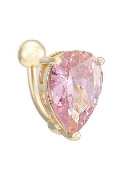 Chavin Pembe Damla Taşlı Göbek Piercing Dt76Pm Chavin Pembe Damla Taşlı Göbek Piercing Dt76Pm