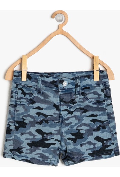 Koton Erkek Bebek Kamuflaj Desenli Şort Koton Erkek Bebek Kamuflaj Desenli Şort