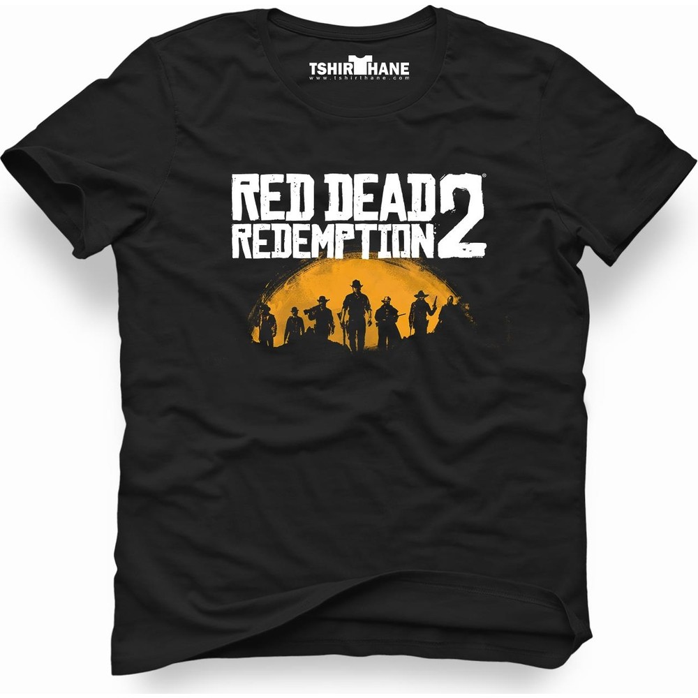 Tshirthane Red Dead Redemption 2 Siyah Erkek T-Shirt Fiyatı