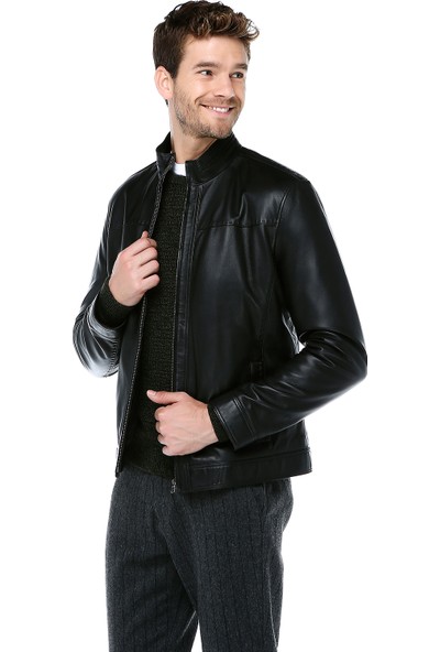 Dericlub E-916 Deri Erkek Mont