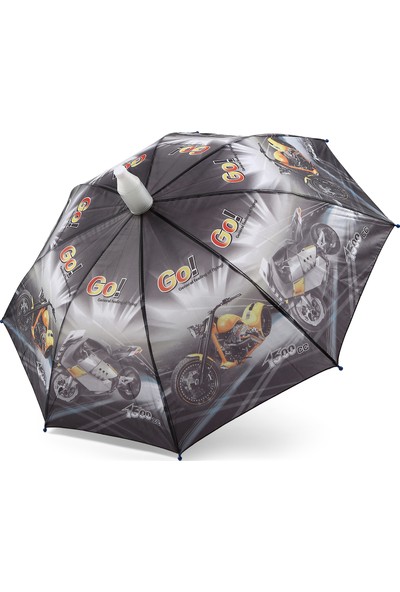 Almera Pvc Kılıflı Erkek Çocuk Şemsiyesi - Motorcycle Siyah Almera Pvc Kılıflı Erkek Çocuk Şemsiyesi - Motorcycle Siyah