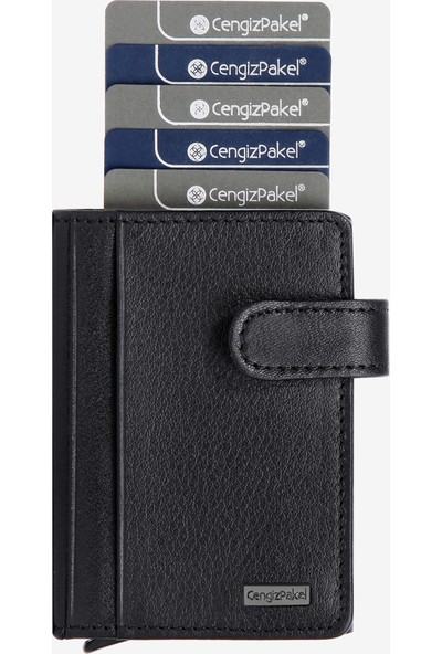 Cengiz Pakel Deri Kartlık 2454 - Siyah